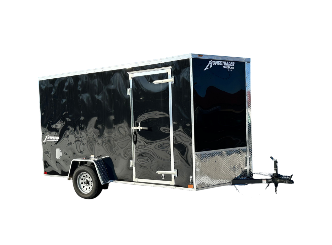 2022 6×12 V-Nose Trailer – Black – Ramp Door (612IS) – Country Farm and ...